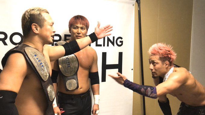 【ノア】＜2.8長岡大会 試合後コメント＞小川&鼓太郎〇&小峠vsタダスケ&HAYATA&YO-HEY ※横入り式エビ固め (ベルト挑戦を促し ...